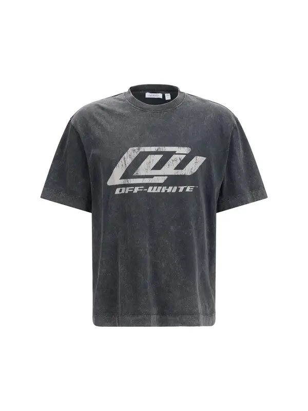 Off-White Racing Skate T-shirt With Print