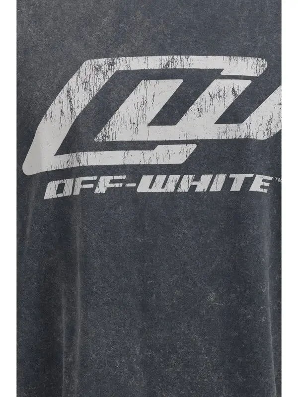 Off-White Racing Skate T-shirt With Print