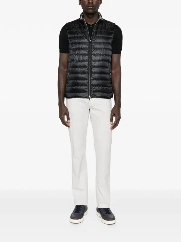 Herno Nylon Ultralight And Ecoage Reversible Vest - Black