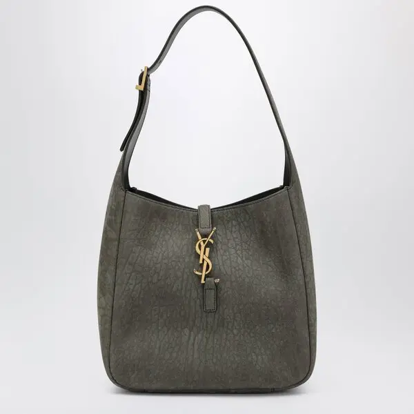 Saint Laurent Le 5 À 7 Soft Micro Nubuck Leather Bag - Gray