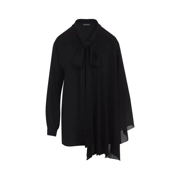 Balenciaga Silk Scarf Blouse