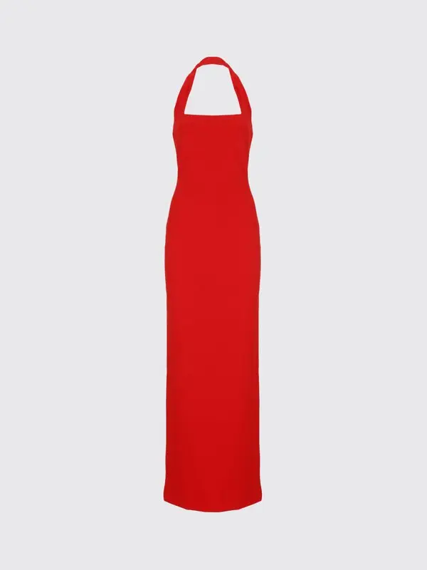 Solace London Halter Neck Gown - Red