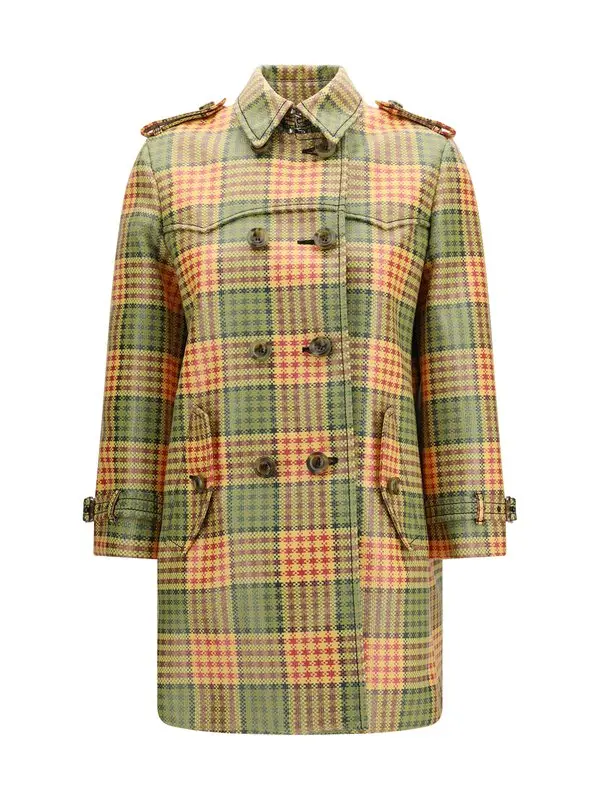 Burberry Summerside Check Trench Coat - Multicolor