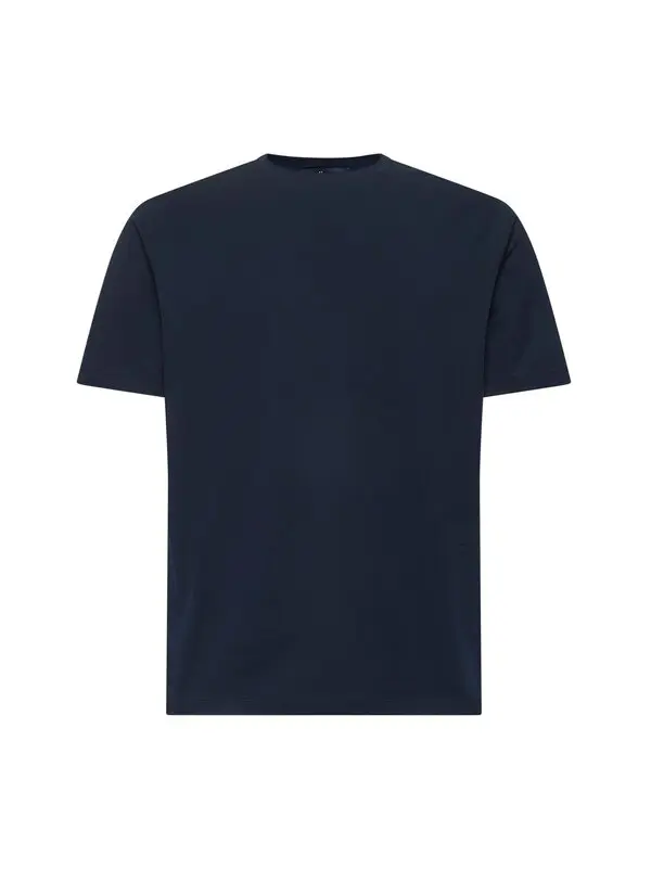 Herno Blue Superfine Cotton Stretch T-shirt - Multicolor