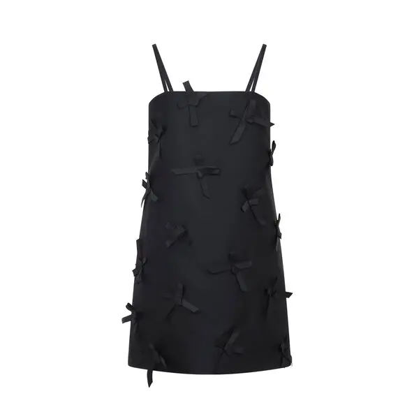 JIL SANDER Dress With Bow Detail - Black