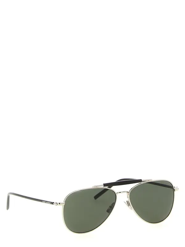 Saint Laurent Aviator Sunglasses - Silver