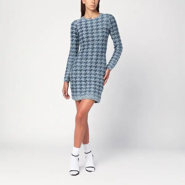 DIESEL® Long Sleeve Patterned Dress - Blue