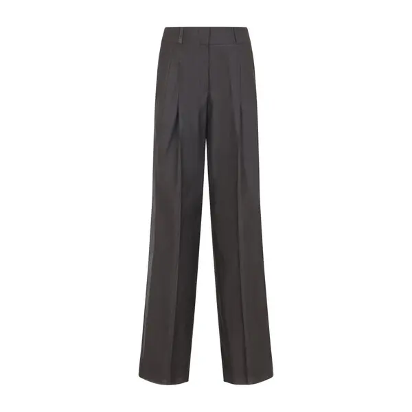 Peserico Cotton And Silk Taffeta Pants