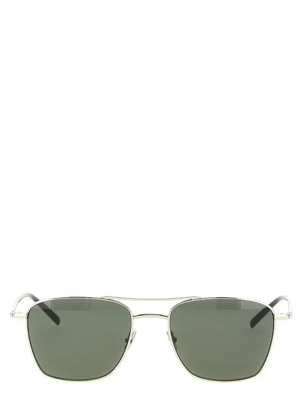 Saint Laurent Metal Frame Sunglasses - Silver