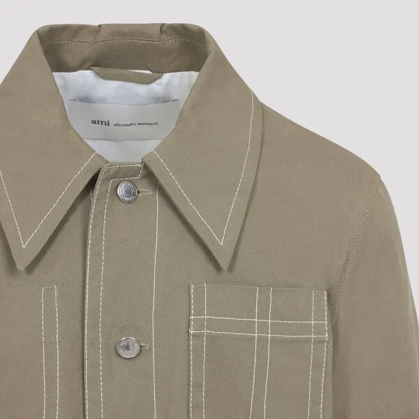 AMI Paris Worker Buttoned Jacket - Multicolor