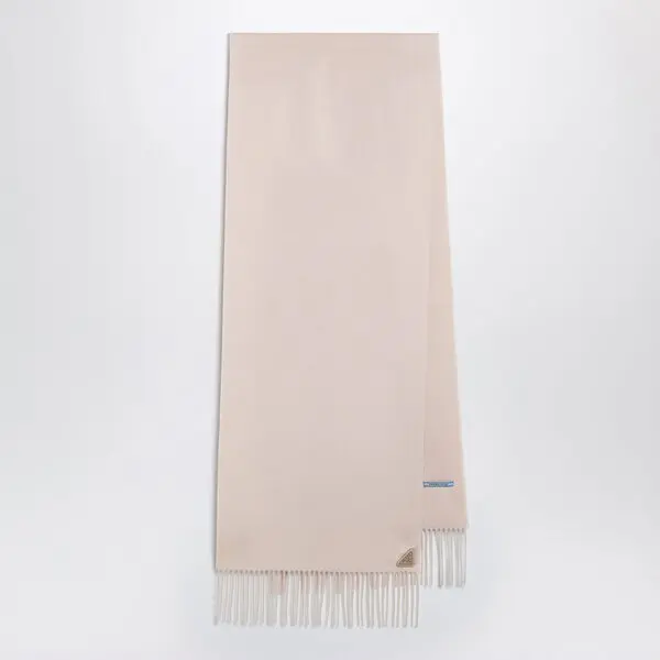 Prada Powder Silk And Cashmere Scarf - Pink