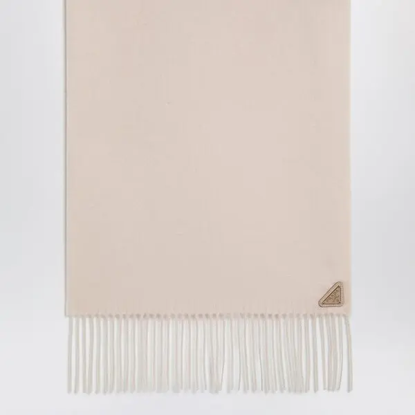 Prada Powder Silk And Cashmere Scarf - Pink