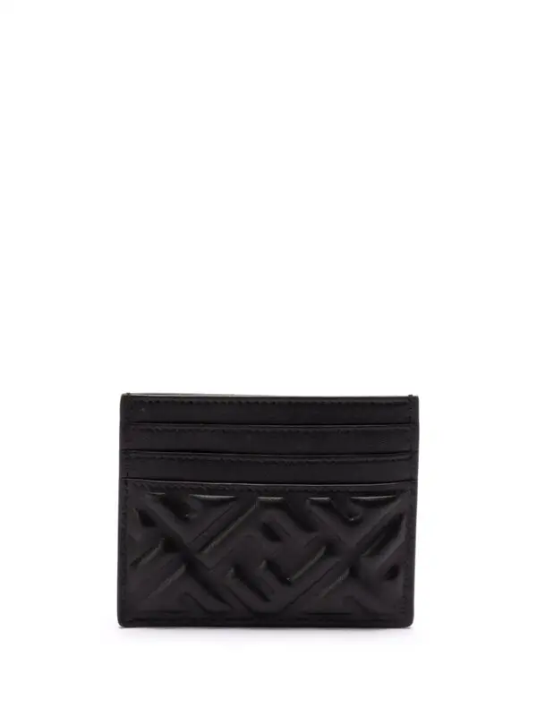 Fendi Ff Motif Nappa Leather Baguette Cardholder