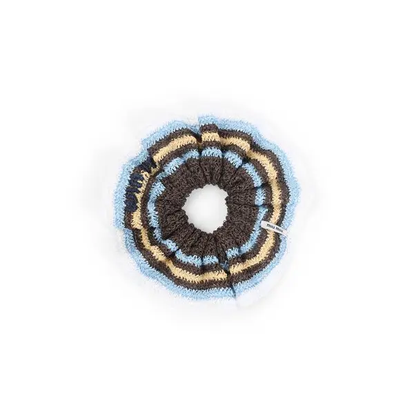 Miu Miu Cotton Scrunchie - Brown