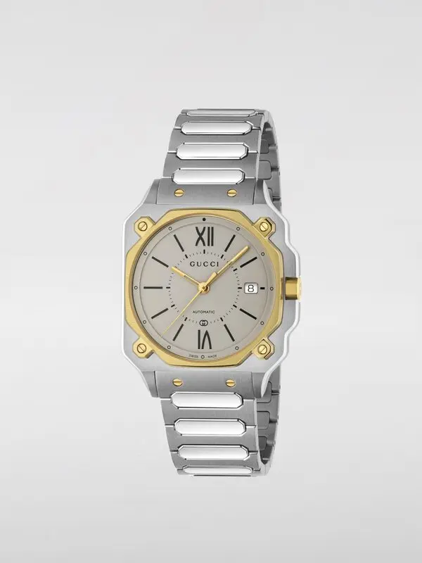 Gucci Automatic Watch Stainless Steel And Gold Tone - Silver