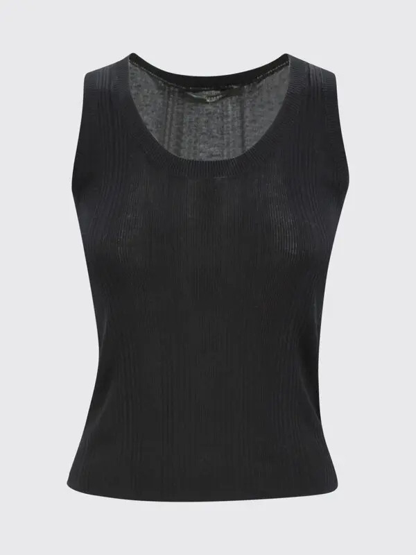 Max Mara Ribbed Tank Top - Black