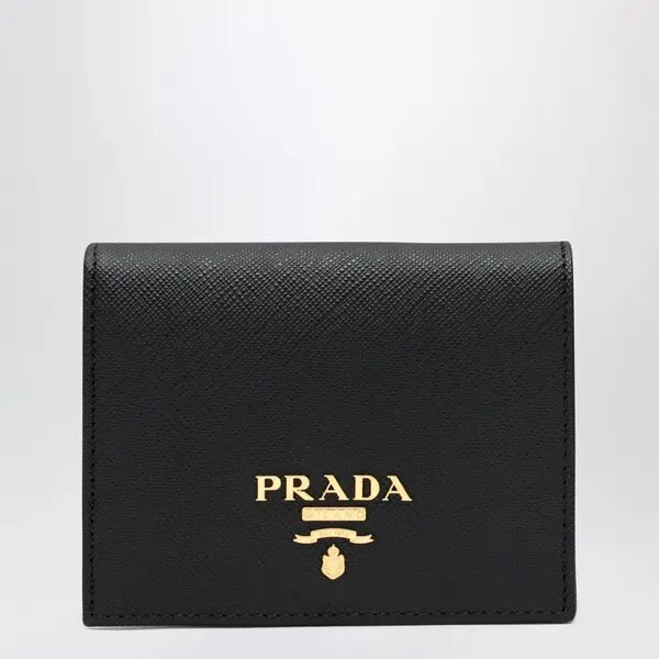 Prada Saffiano Leather Small Wallet - Black