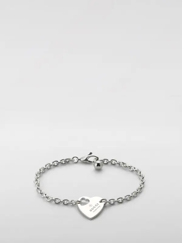 Gucci Jewel Heart Charm Bracelet - Silver