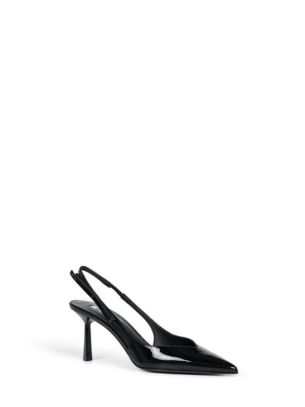 Prada Black Patent Leather Slingback Pumps