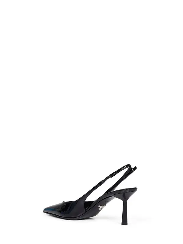 Prada Black Patent Leather Slingback Pumps
