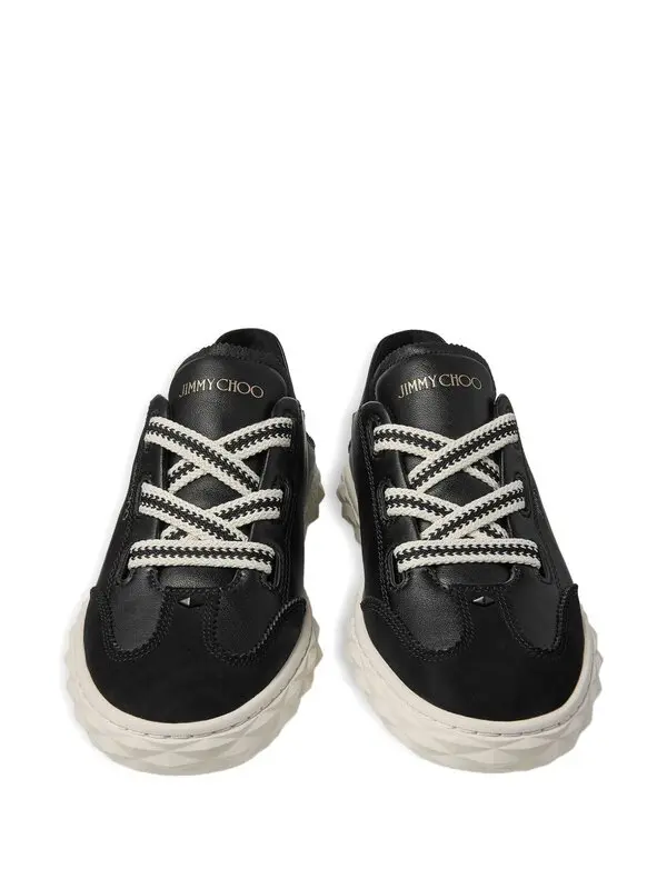 JIMMY CHOO Diamond Light Leather Sneakers - Multicolor