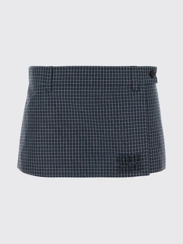 Miu Miu Checked Skirt