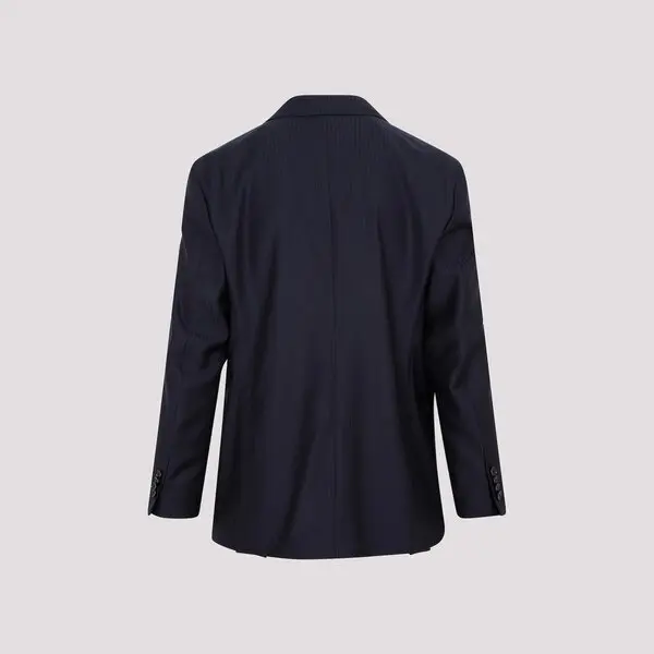 Etro Virgin Wool Pinstripe Double-breasted Jacket