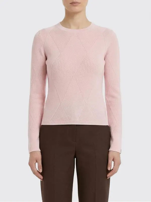Max Mara Cashmere Crew Neck Sweater - Pink
