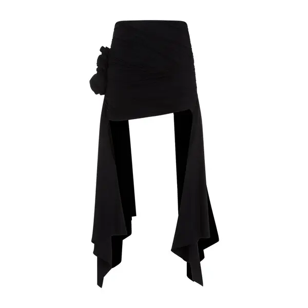 Magda Butrym Viscose Mini Skirt With Floral Detail