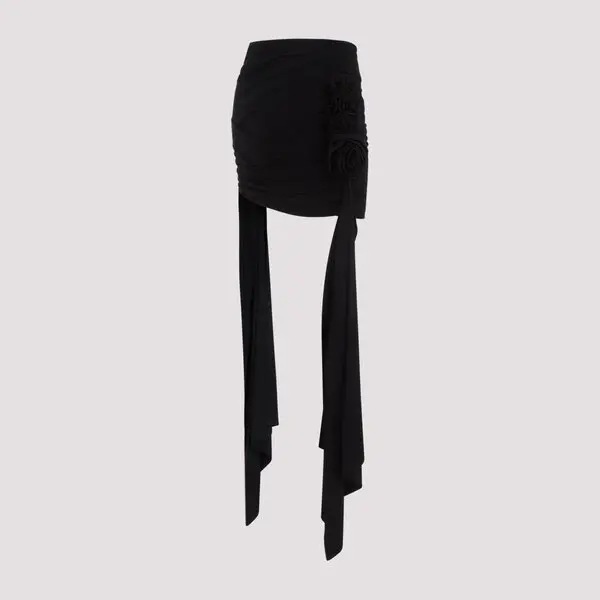 Magda Butrym Viscose Mini Skirt With Floral Detail