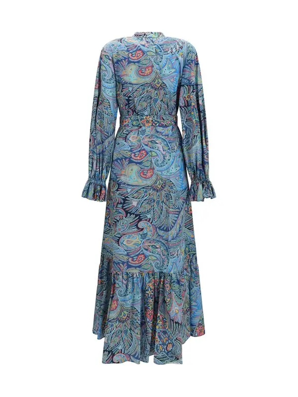 Etro Paisley Print Cotton-blend Shirt Dress