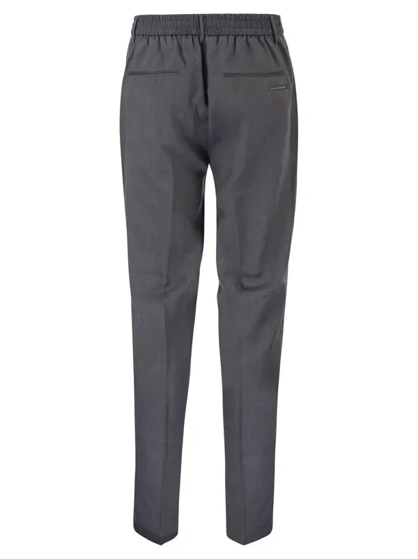 Peserico Linen And Wool Blend Tailored Trousers