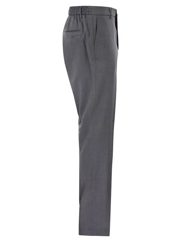 Peserico Linen And Wool Blend Tailored Trousers