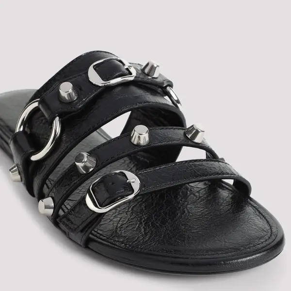 Balenciaga City Studded Lambskin Sandals