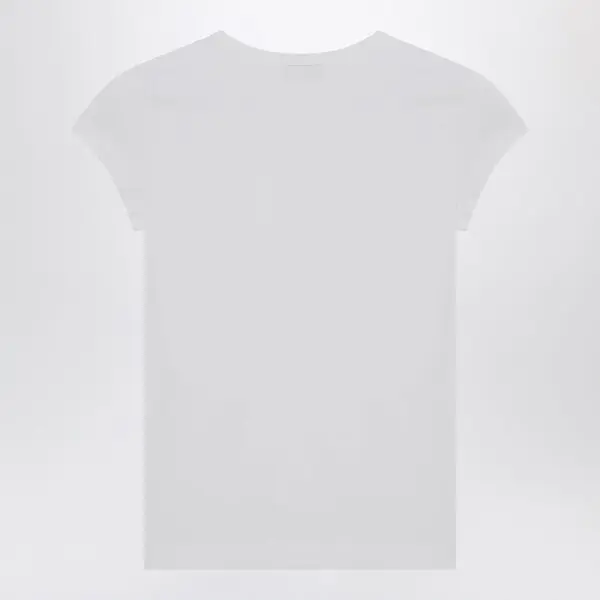DIESEL® Ribbed Crewneck T-shirt With Laser-cut Logo