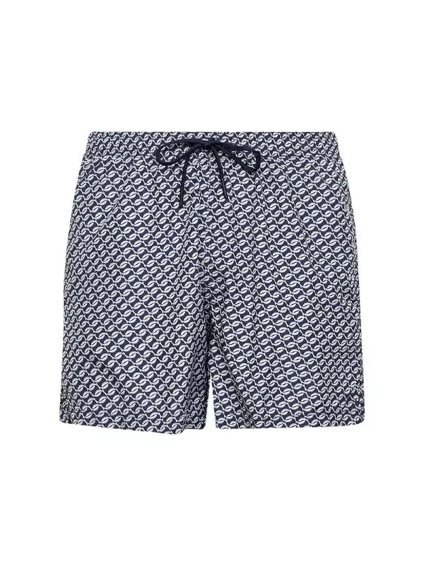 Tagliatore Printed Nylon Swim Shorts