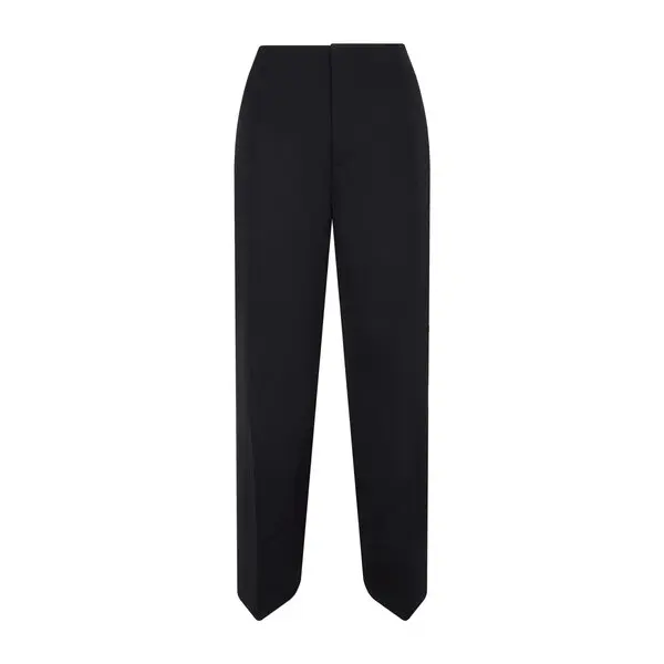 Bottega Veneta Wool Curved Shape Pant - Black