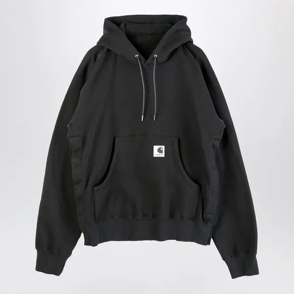 SACAI X CARHARTT WIP Cotton Hoodie - Black