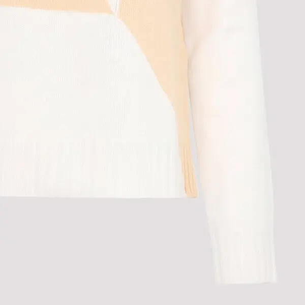 JIL SANDER Geometric Intarsia Wool Sweater