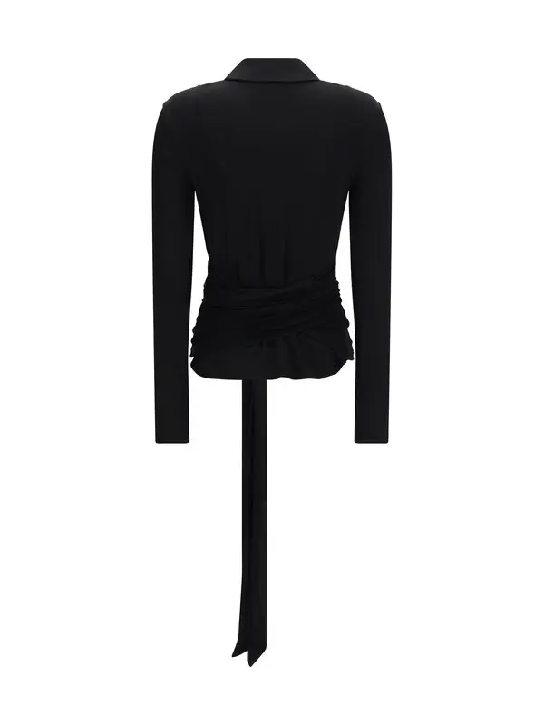 GANNI Marl Mesh Shirt