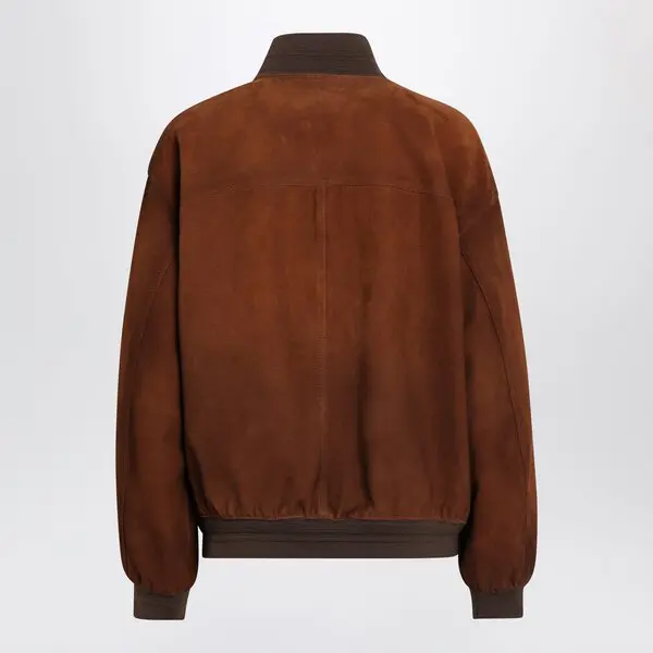 Miu Miu Waxed Suede Leather Jacket