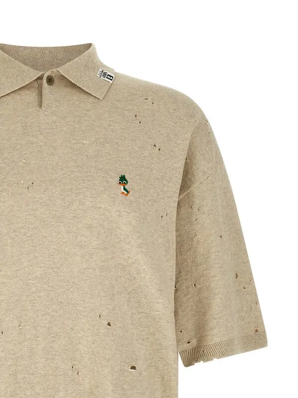 Mihara Yasuhiro Embroidery Polo Shirt