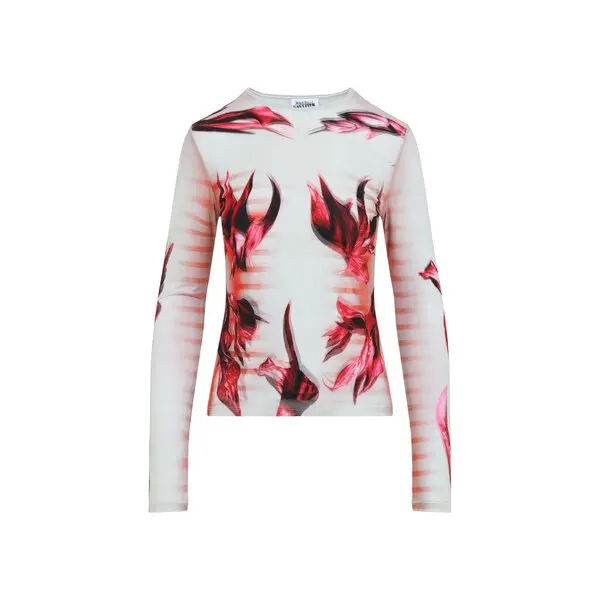 JEAN PAUL GAULTIER Long Sleeve Printed Top - Multicolor