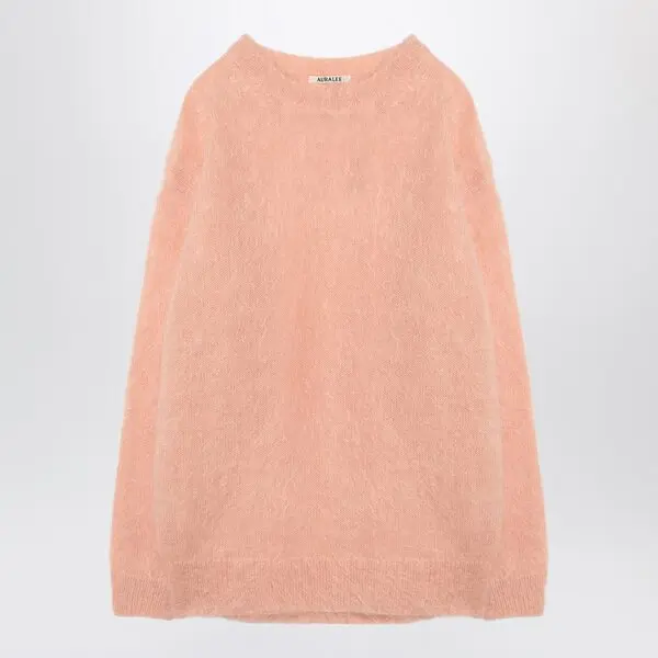 Auralee Mohair And Wool Jumper - Pink
