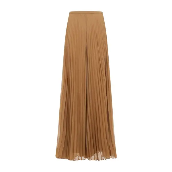 Max Mara Pleated Wide-leg Pants - Multicolor