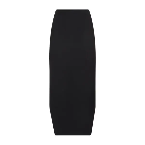 Givenchy Wool Blend Asymmetrical Hem Skirt - Black