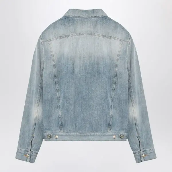 Balenciaga Light Faded Cotton Denim Jacket