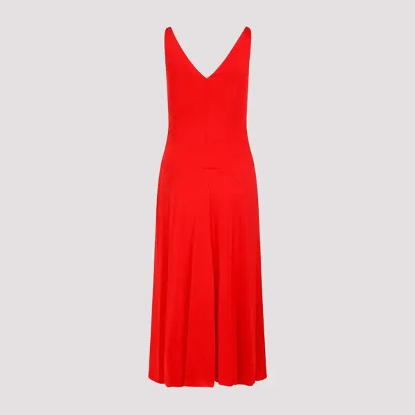 LANVIN Sleeveless A-line Midi Dress - Red