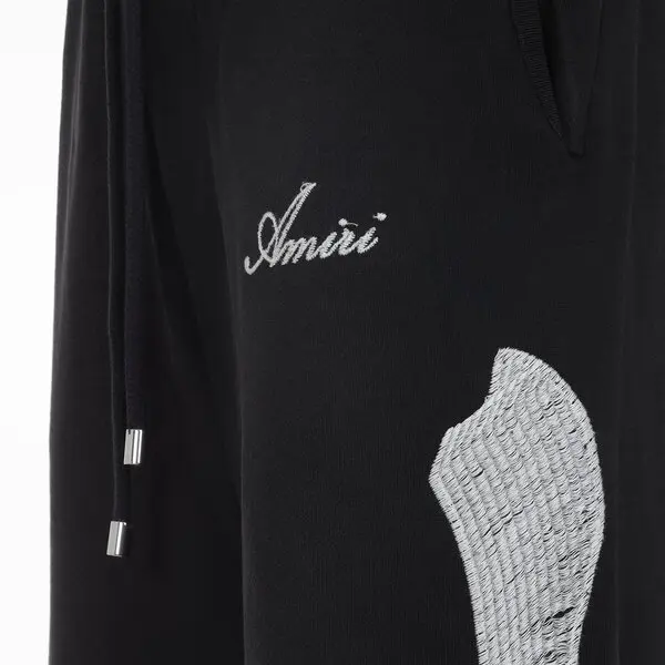 Amiri Bones Oversized Sweatpants - Black