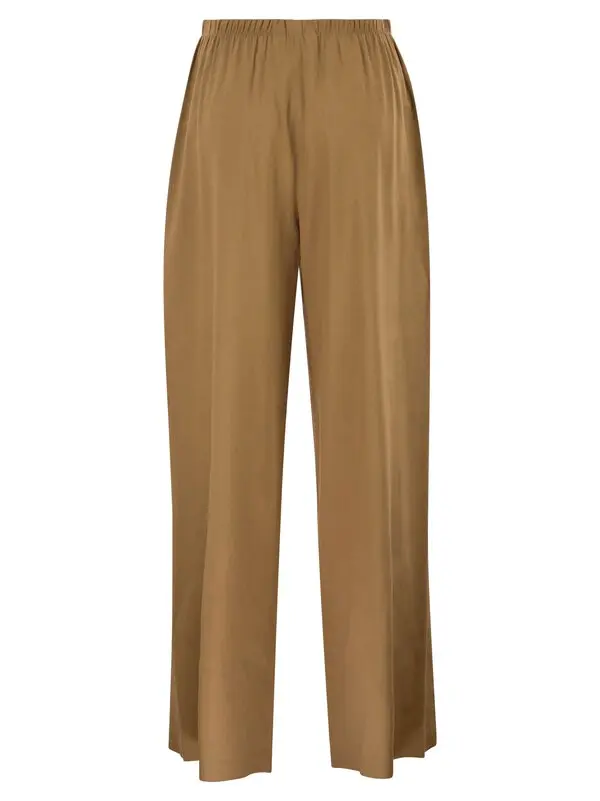 Max Mara Linen And Viscose Blend Wide-leg Trousers - Multicolor
